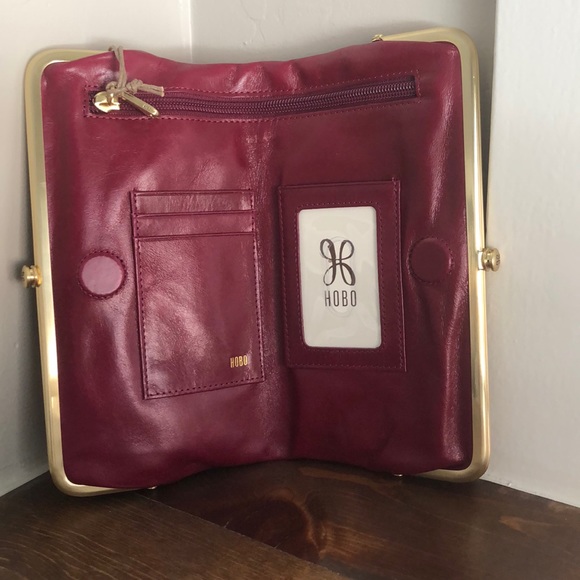 HOBO | Bags | Hobo Leather Lauren Wallet In Embossed Ruby Nwt | Poshmark